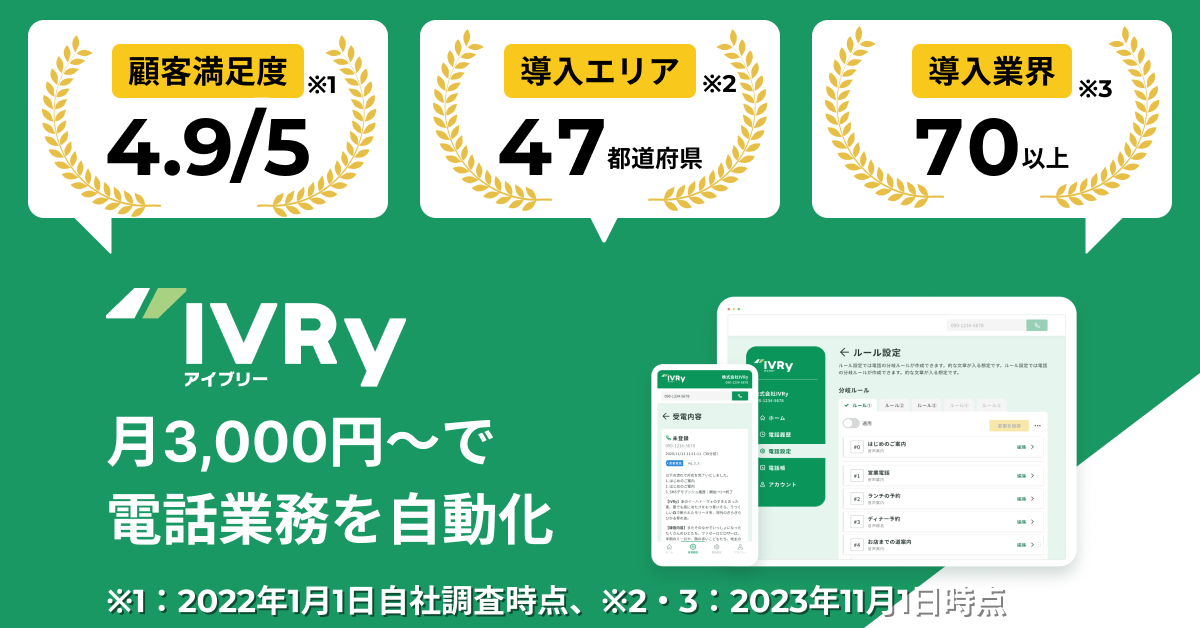 IVRy資料請求フォーム